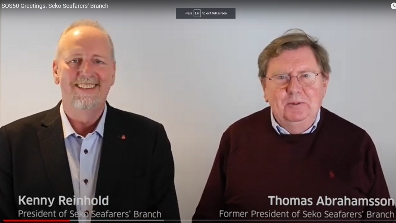 President Kenny Reinhold and former President Thomas Abrahamsson